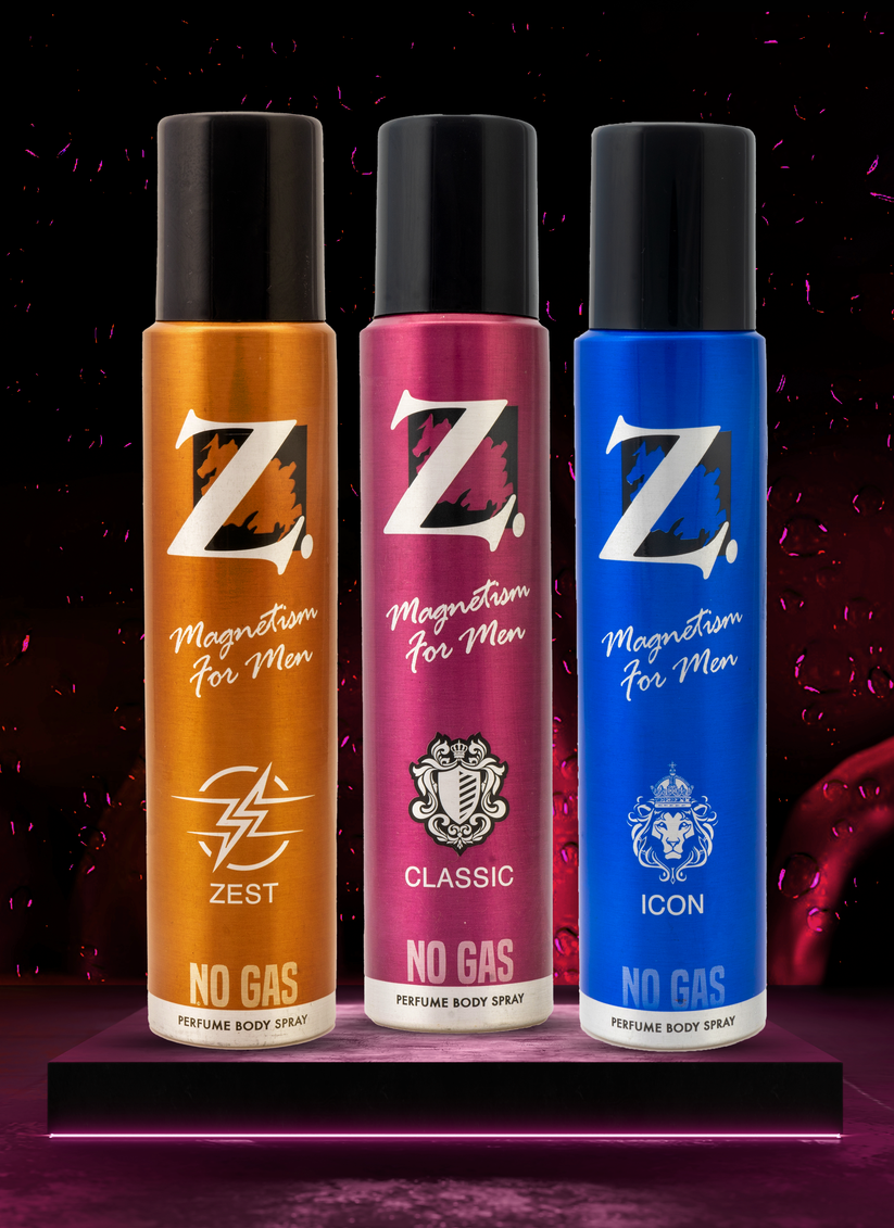 Z Luxury Trinity:Perfume Body Spray Combo Pack | No-Gas & Long-Lasting ...
